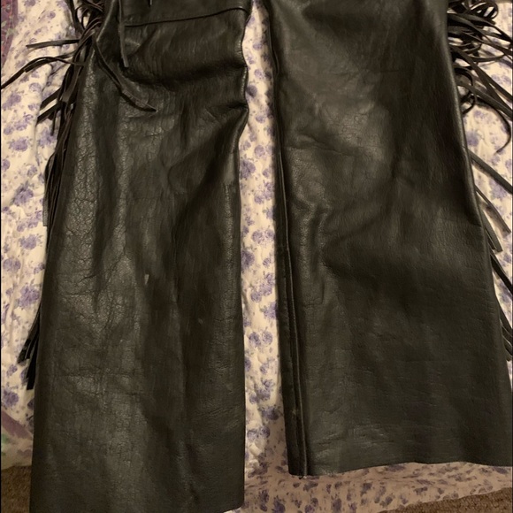Other | Leather Fringe Chaps | Poshmark